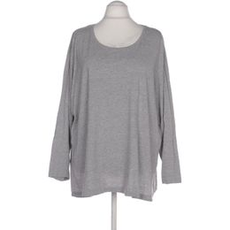 Ulla Popken Damen Langarmshirt, grau, Gr. 54