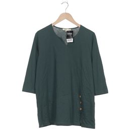 Pure by Ulla Popken Damen Langarmshirt, grün, Gr. 42