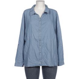 Ulla Popken Damen Bluse, blau, Gr. 50