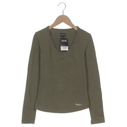 Pepe Jeans Damen Langarmshirt, grün, Gr. 38