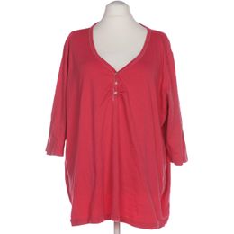 Ulla Popken Damen Langarmshirt, pink, Gr. 54