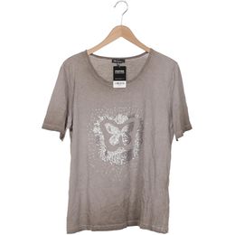 Ulla Popken Damen T-Shirt, grau, Gr. 42