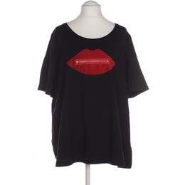 Ulla Popken Damen T-Shirt, schwarz, Gr. 54