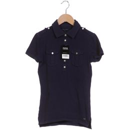 Tommy Hilfiger Damen Poloshirt, marineblau, Gr. 34