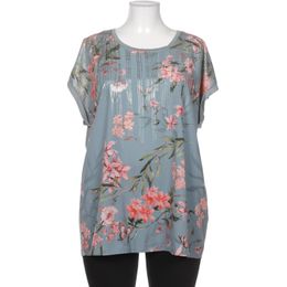 Pure by Ulla Popken Damen Bluse, blau, Gr. 46