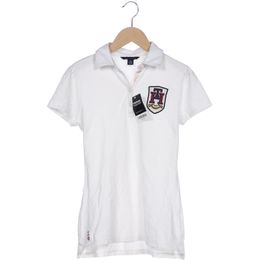 Tommy Hilfiger Damen Poloshirt, weiß, Gr. 34