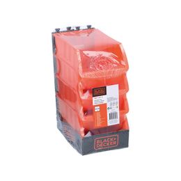 Black & Decker BLACK & DECKER Stapelbox, 4 St&uuml;ck, 250x150 mm, orange