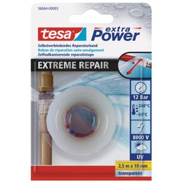 Tesa extra Power Extreme Repair, Reparaturband, 19 mm x 2,5 m, transparent