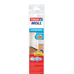 Tesa Tesamoll STANDARD T&uuml;rdichtschiene f&uuml;r glatte B&ouml;den, 37 mm x 1 m, wei&szlig;