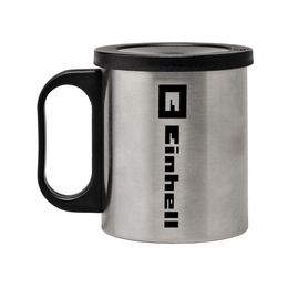 Einhell Original Kaffeetasse, 240 ml mit Deckel, Edelstahl, staubdicht