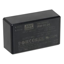 Mean Well AC/DC-Printnetzteil IRM-60-24, 24 V-/2,5 A, 60 W