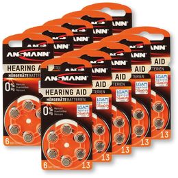 Ansmann H&ouml;rger&auml;te-Batterie, HEARING AID, PR48, Gr&ouml;&szlig;e 13, 60 St&uuml;ck