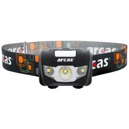 Arcas LED-Stirnlampe, 5 W, 160 lm, 7 Funktionen, inkl. Batterien