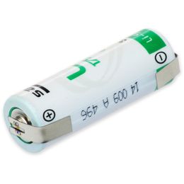 SAFT Lithium-Batterie LS 17500-CNR, A, mit L&ouml;tfahne, 3,6 V-, 3600 mAh