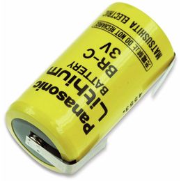 Panasonic Lithium-Batterie BR-C, mit U-L&ouml;tfahne, 3 V-, 5000 mAh
