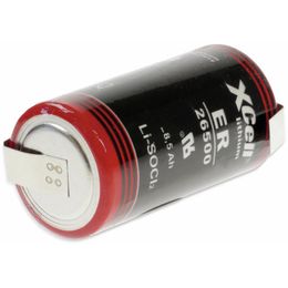 KRAFTMAX Lithium-Batterie LS26500, C, mit Z-L&ouml;tfahne, 3,6 V-, 9000 mAh