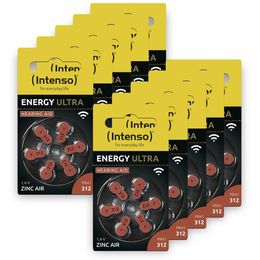 Intenso H&ouml;rger&auml;te-Batterien-Set Energy Ultra A 312, 60er-Set, braun