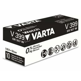 Varta Knopfzelle Silver Oxide, 399 SR57, 1.55V, 10 St&uuml;ck