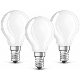 Osram LED-Lampe BASE P, E14, EEK: E, 4W, 470 lm, 2700 K, 3 St&uuml;ck