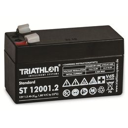 TRIATHLON Bleiakku, 12V/1200mAh, VdS-Zulassung, Faston 4,8mm