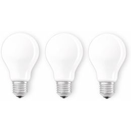Osram LED-Lampe BASE A60, E27, EEK: E 7 W, 806 lm, 2700 K, 3 St&uuml;ck