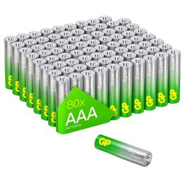 GP Super Alkaline-Micro-AAA-Batterie LR03, 1,5V, 80 St&uuml;ck