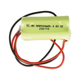 Q-BATTERIES Akku-Pack, 4,8 V, 900mAh, NiMH F2x2, 4xAAA-Zellen mit Kabel