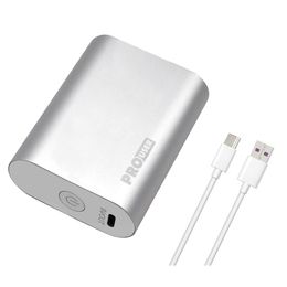 Pro User PROUSER USB Powerbank 20159, 10.000mAh, Li-Ionen, 21700 Cell, silber