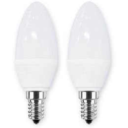 Blulaxa LED-Lampe Kerze, E14, 5 W, 470 lm, 2700 K, 2 St&uuml;ck