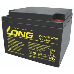 KUNG LONG Blei-Akkumulator Standby, WP26-12N-M, 12 V-, 26 Ah