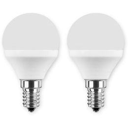 Blulaxa LED-Lampe Mini Globe, E14, 5 W, 470 lm, 2700 K, 2 St&uuml;ck