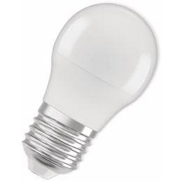 Osram LED-Lampe, E27, 4,9 W, 470 lm, 2700 K, P45 Matt, &Oslash; 45 mm