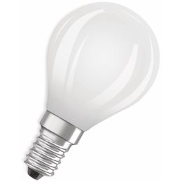 Osram LED-Lampe, E14, 6,5 W, 806 lm, 2700 K, P45 Matt, warmwei&szlig;