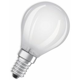 Osram LED-Lampe, E14, 4 W, 470 lm, 2700 K, P45 Matt, &Oslash; 45 mm, warmwei&szlig;