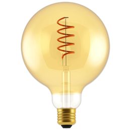 Blulaxa LED-Lampe, Vintage flex Filament, G125, 5W, 250lm, 1800K, gold