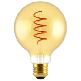 Blulaxa LED-Lampe, Vintage flex Filament, G95, 5W, 250lm, 1800K, gold