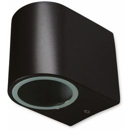 Chilitec LED-Wandleuchte CTW-1, schwarz, 1x GU10, IP44, max. 35 W