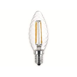 Blulaxa LED-Lampe 49086 Kerze Filament, E14, EEK: F, 4,5 W, 470 lm, 2700 K, gedreht