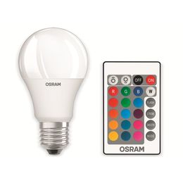 Osram LED-Lampe P60 mit Fernbedienung, E27, EEK: G, 9,7 W, 806 lm, 2700 K