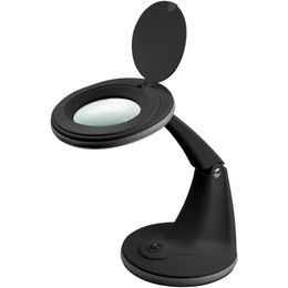 goobay LED-Stand-Lupenleuchte, 6 W, 450 lm, 1,75x Vergr&ouml;&szlig;erung, schwarz