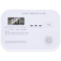 Grundig Kohlenmonoxid-Melder mit Display, batteriebetrieben
