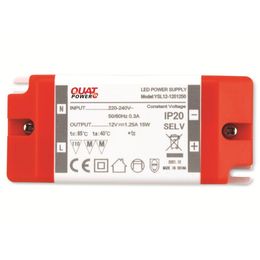 QUATPower LED-Schaltnetzteil YSL12-1201250, 12 V-, 15 W