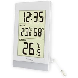 Technoline Innen-/Au&szlig;enthermometer WS7039, wei&szlig;/silber
