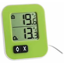 TFA Innen-/Au&szlig;enthermometer Moxx, 30.1043.04, gr&uuml;n/wei&szlig;