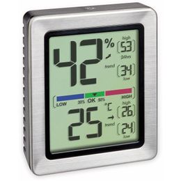 TFA Digitales Thermo-Hygrometer Exacto, 30.5047.54, silber