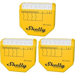 Shelly Szenenaktivierer Wave i4 DC, Unterputz, gelb, 3 St&uuml;ck