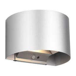 REALITY LED-Akku-Wandleuchte Talent R27769187 titanfarbig, IP 44, 2 x 0,5 W, 100 lm, 3000 K
