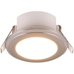 Trio LED-Einbauleuchte Argus 653610106 chromfarbig, 4 W, 350 lm, 3000 K, 1 W RGB