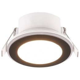 Trio LED-Einbauleuchte Argus 653610132 schwarz, 4 W, 350 lm, 3000 K, 1 W RGB
