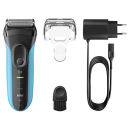 Braun Series 3 3010s, schwarz/blau